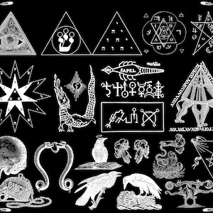 100 Occult Procreate Stamps / Gothic, Esoteric, Witchcraft, Magick ...