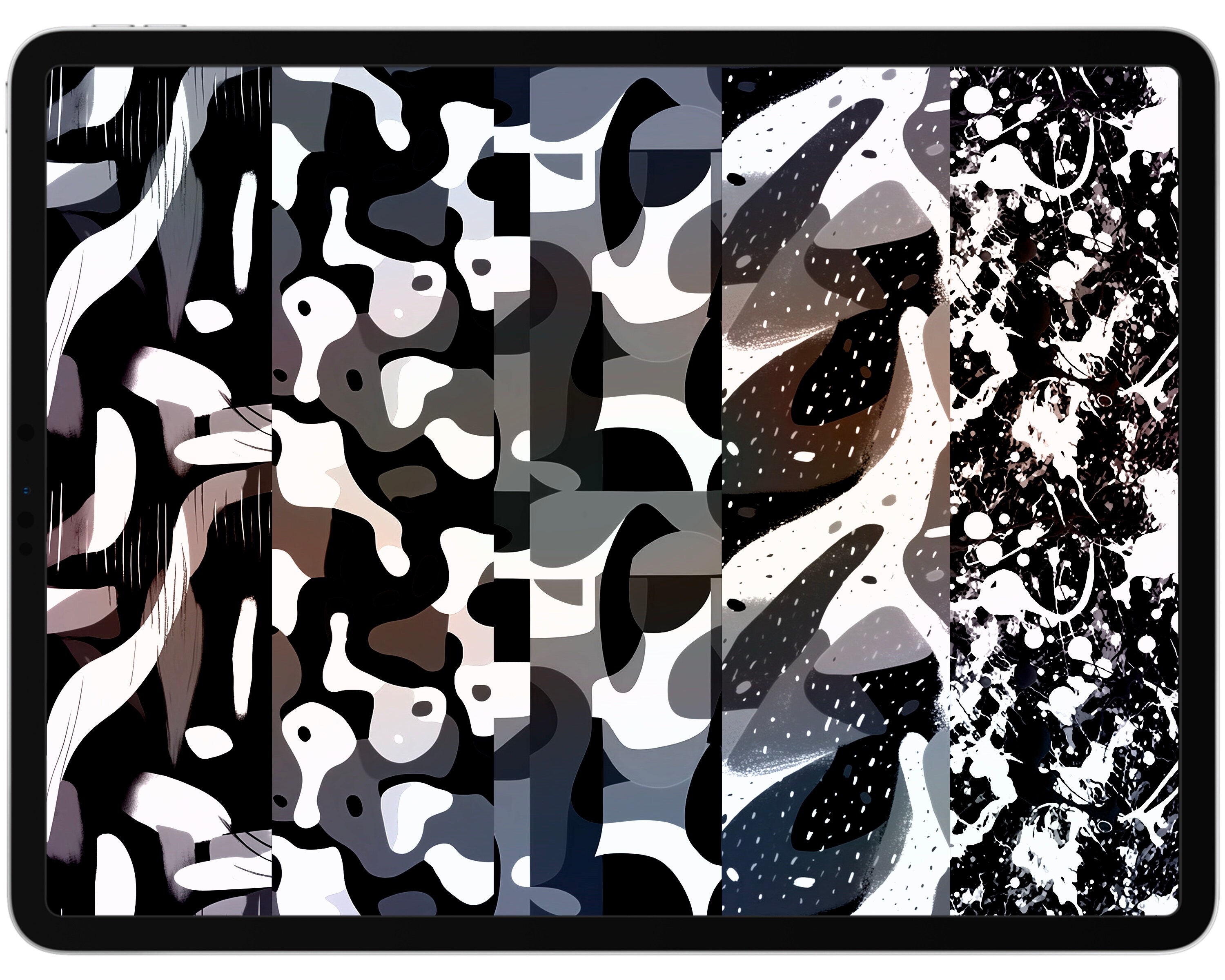 80 Abstract Art Procreate Pattern Brushes / Seamless Pattern Brush ...