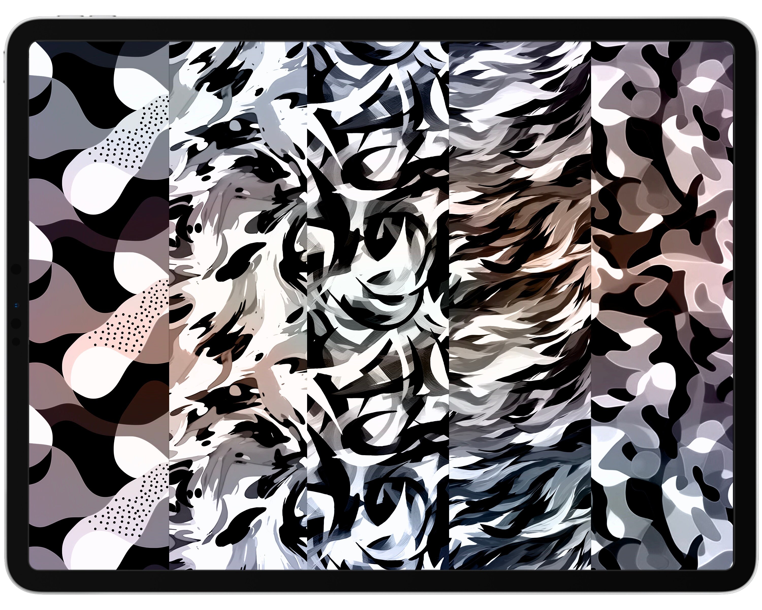 80 Abstract Art Procreate Pattern Brushes / Seamless Pattern Brush ...