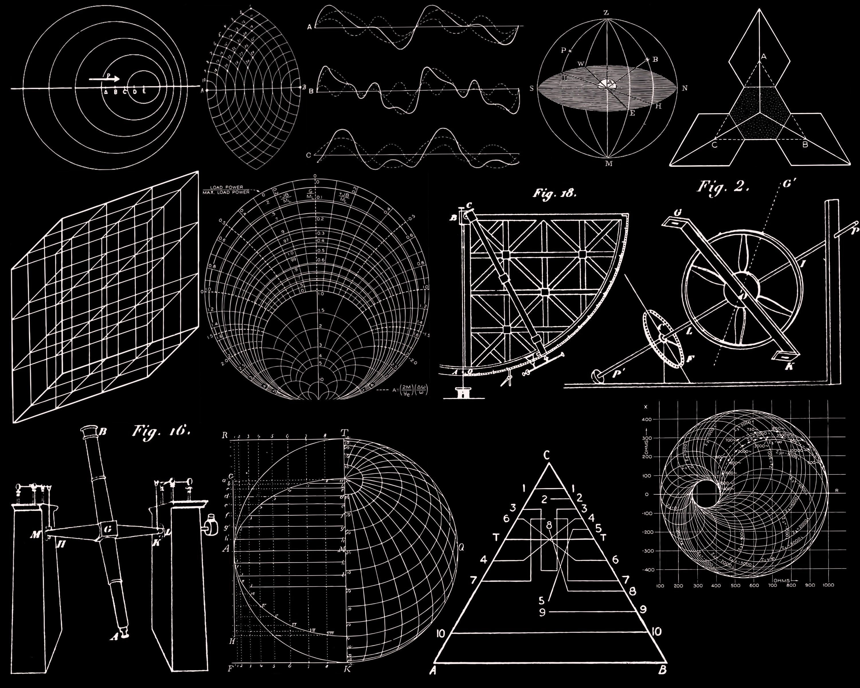65 Diagram Procreate Stamp Brushes Pt2 / Graphs Math Blueprints Science ...
