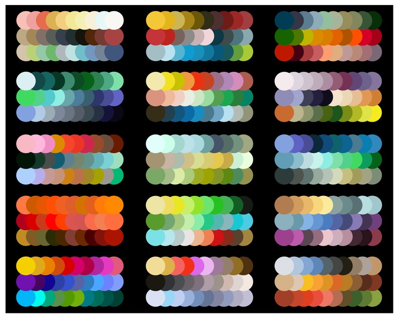 30 Procreate Color Palettes 900 Colors Bundle / 2 Procreate - Etsy