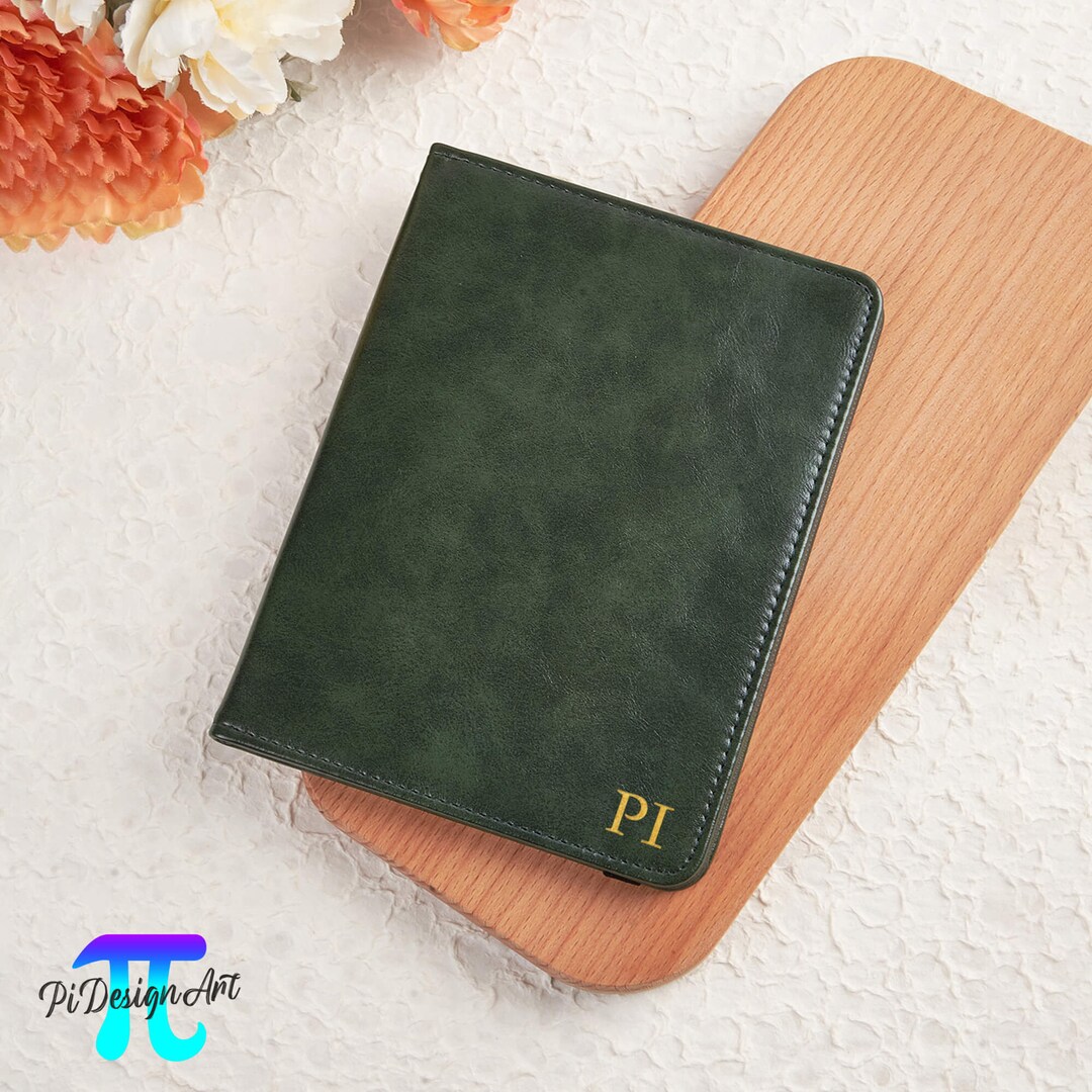 Custom Agave Green Leather Kindle Paperwhite Case Custom Name/logo for ...