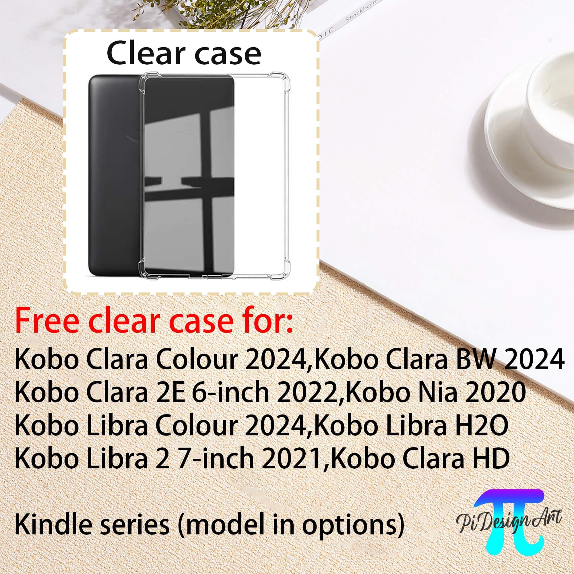 Custom Birth Month Flower Leather Case for Kobo Clara Colour,clara Bw ...