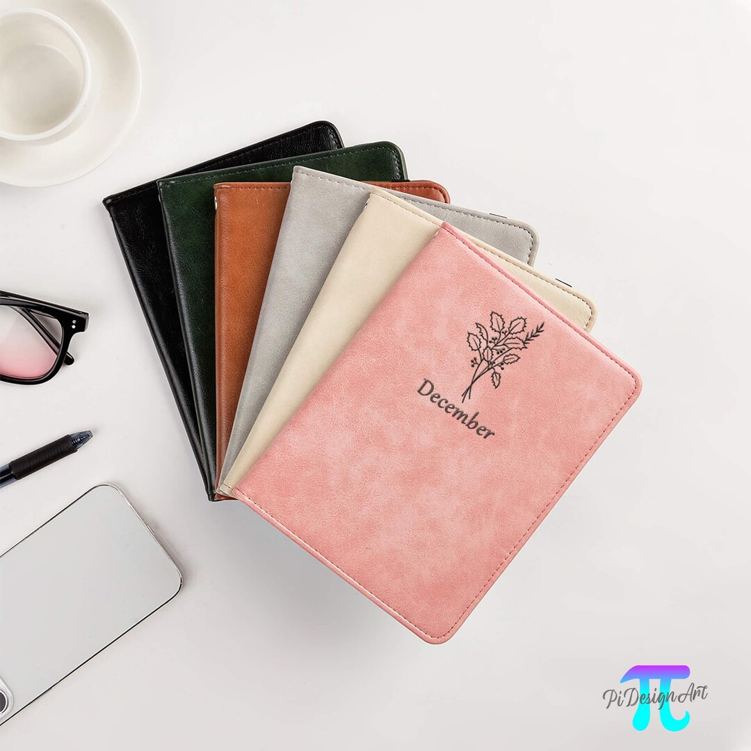 Custom Leather Birth Month Flower Case for BOOX Go Color 7/7 Gen || Go ...