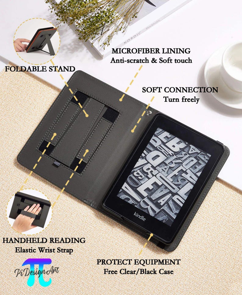 Custom Bible Verse Motto Quote Book Style Leather Kindle Case for ...