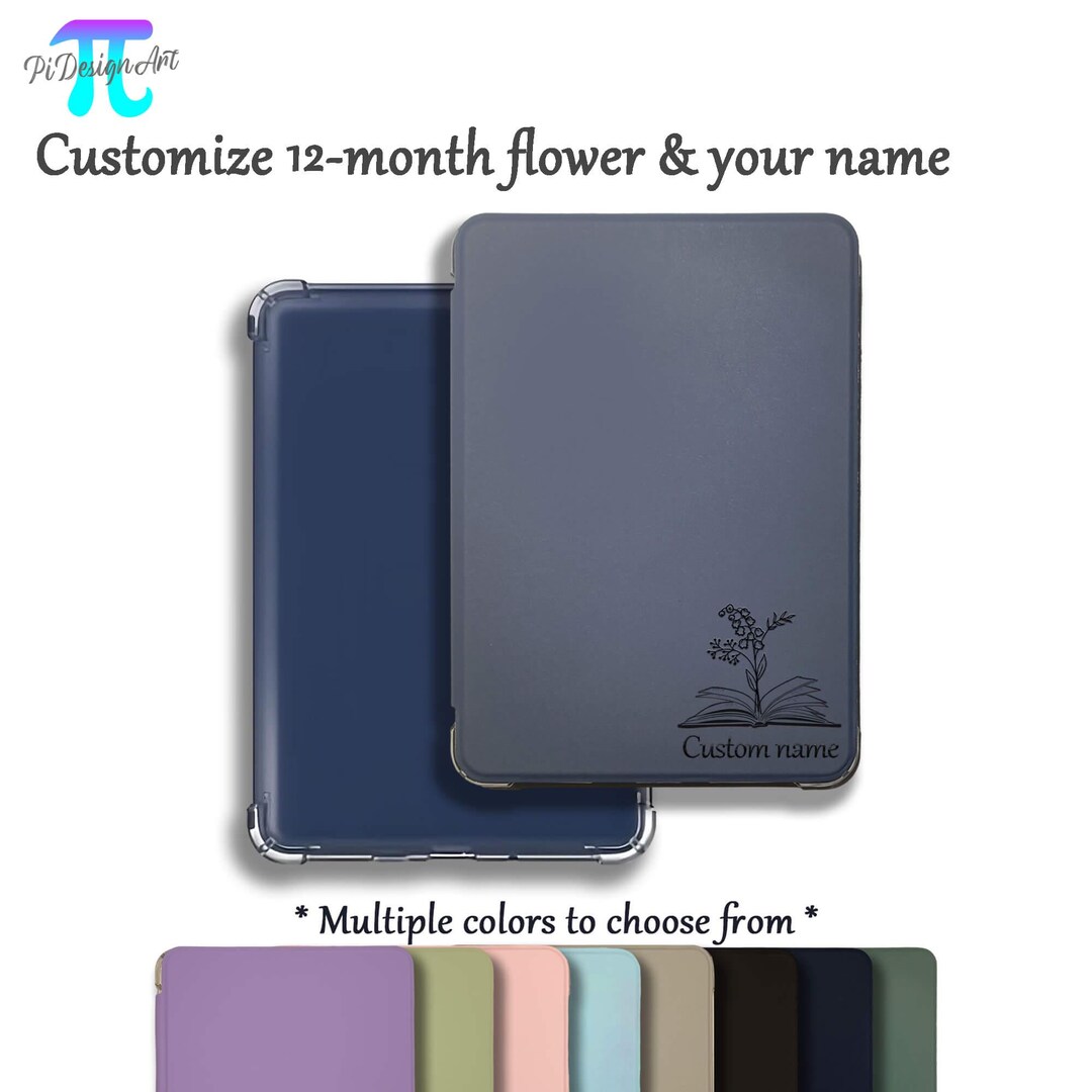 Personalized Birth Flowers and Name Kindle Case for Paperwhite 12tha ...