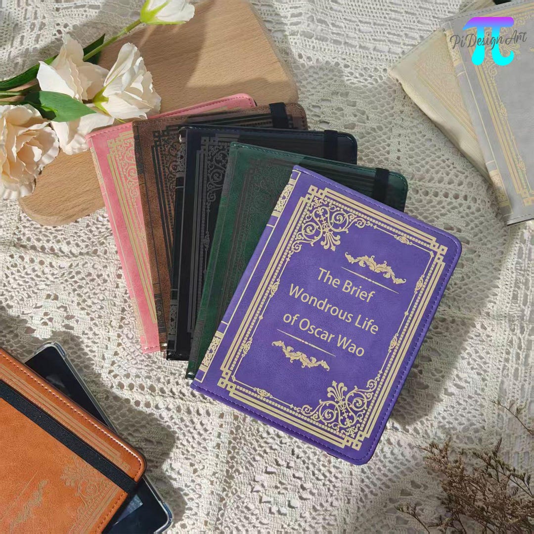 Custom Retro Book Cover E-book Case for Kobo Clara Colour,clara Bw ...