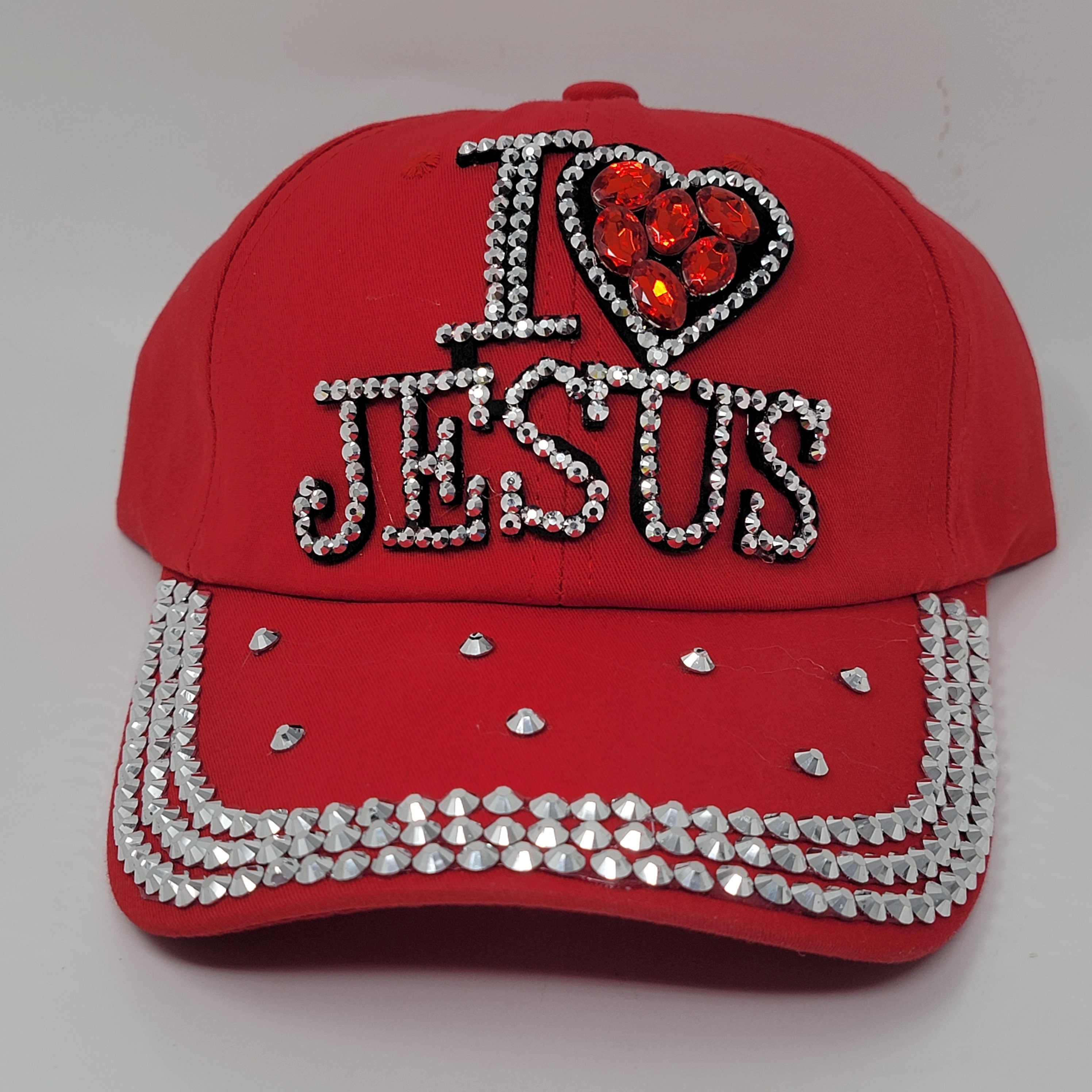 Religious Woman Jesus Baseball Caps, I Love Jesus Adjustable ...