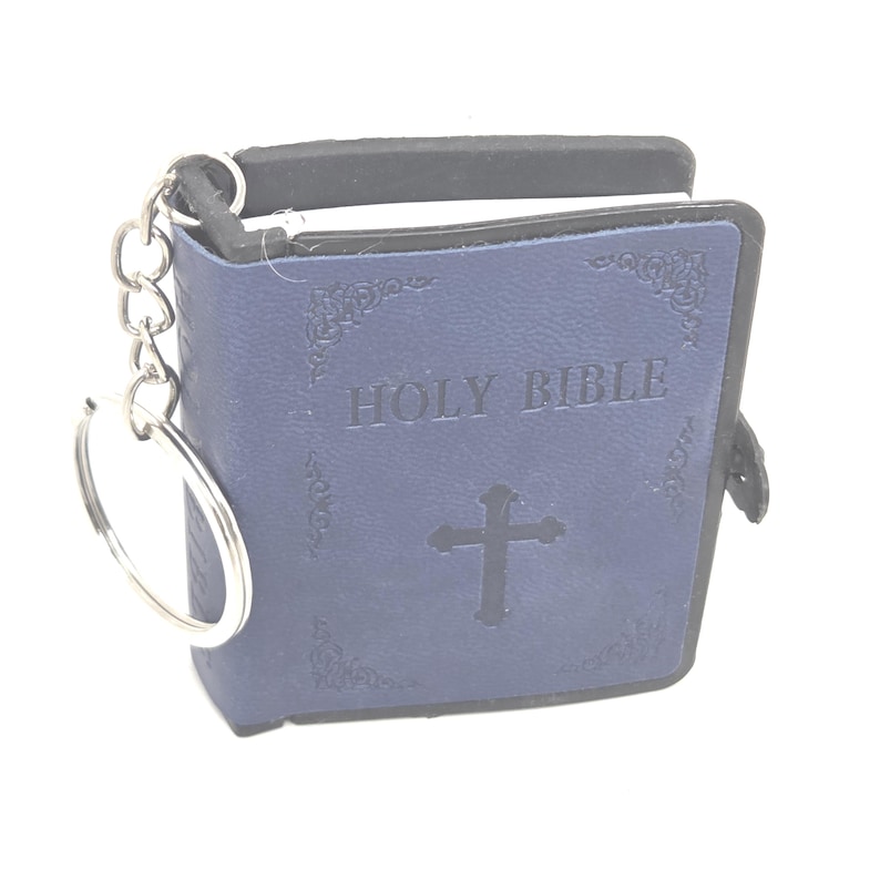 Miniature Bible Keychain: Pocket Scripture Book, Christian Gift - Etsy