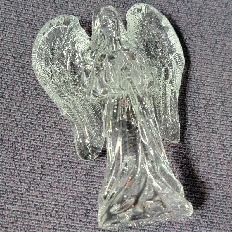 Glass Crystal Angel Figurine: Religious Guardian Statue, Home Decor - Etsy
