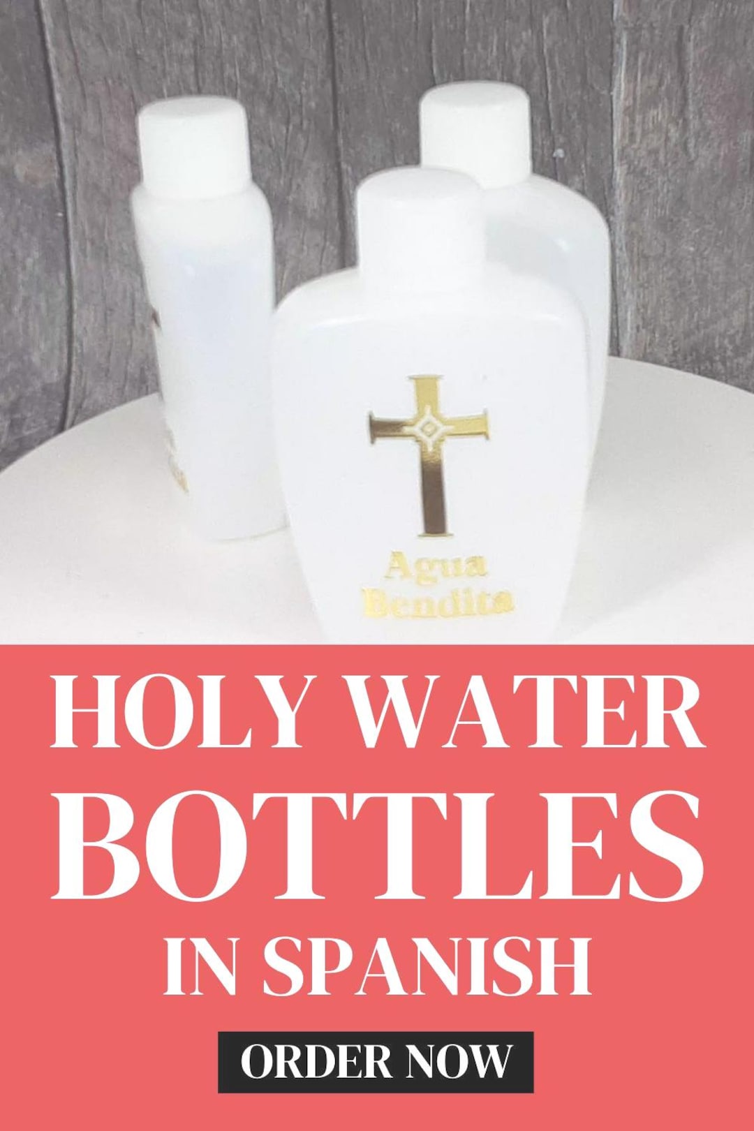 Spanish Holy Water Bottles: 2" Plastic Agua Bandita, Catholic Gift - Etsy