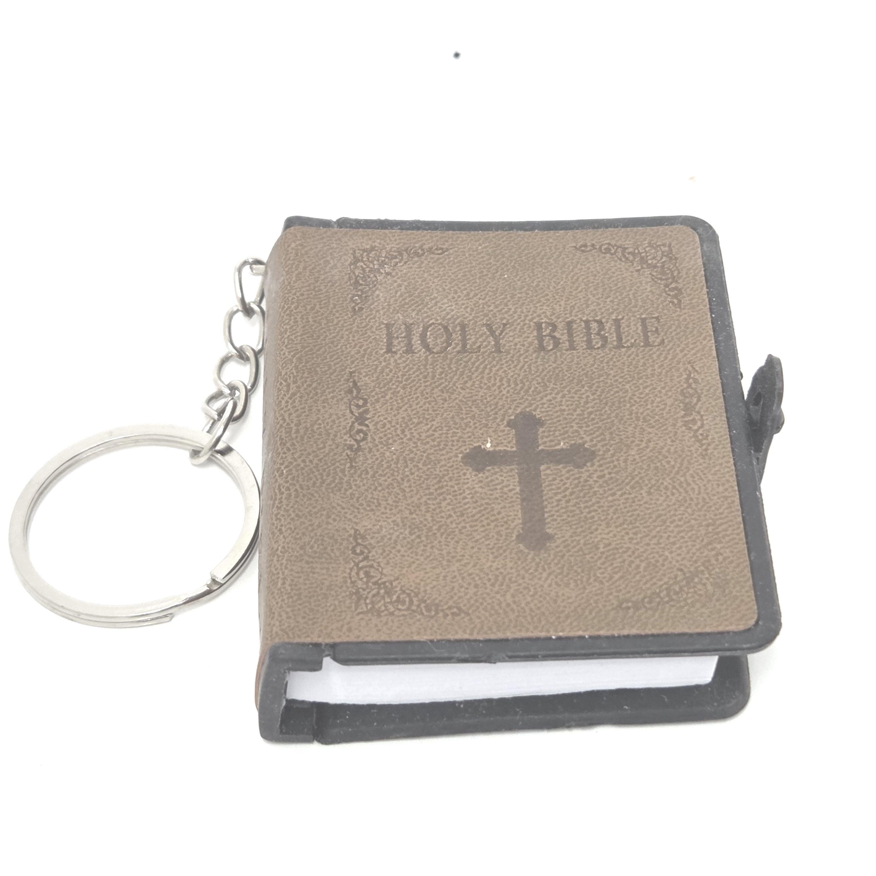 Miniature Bible Keychain: Pocket Scripture Book, Christian Gift - Etsy
