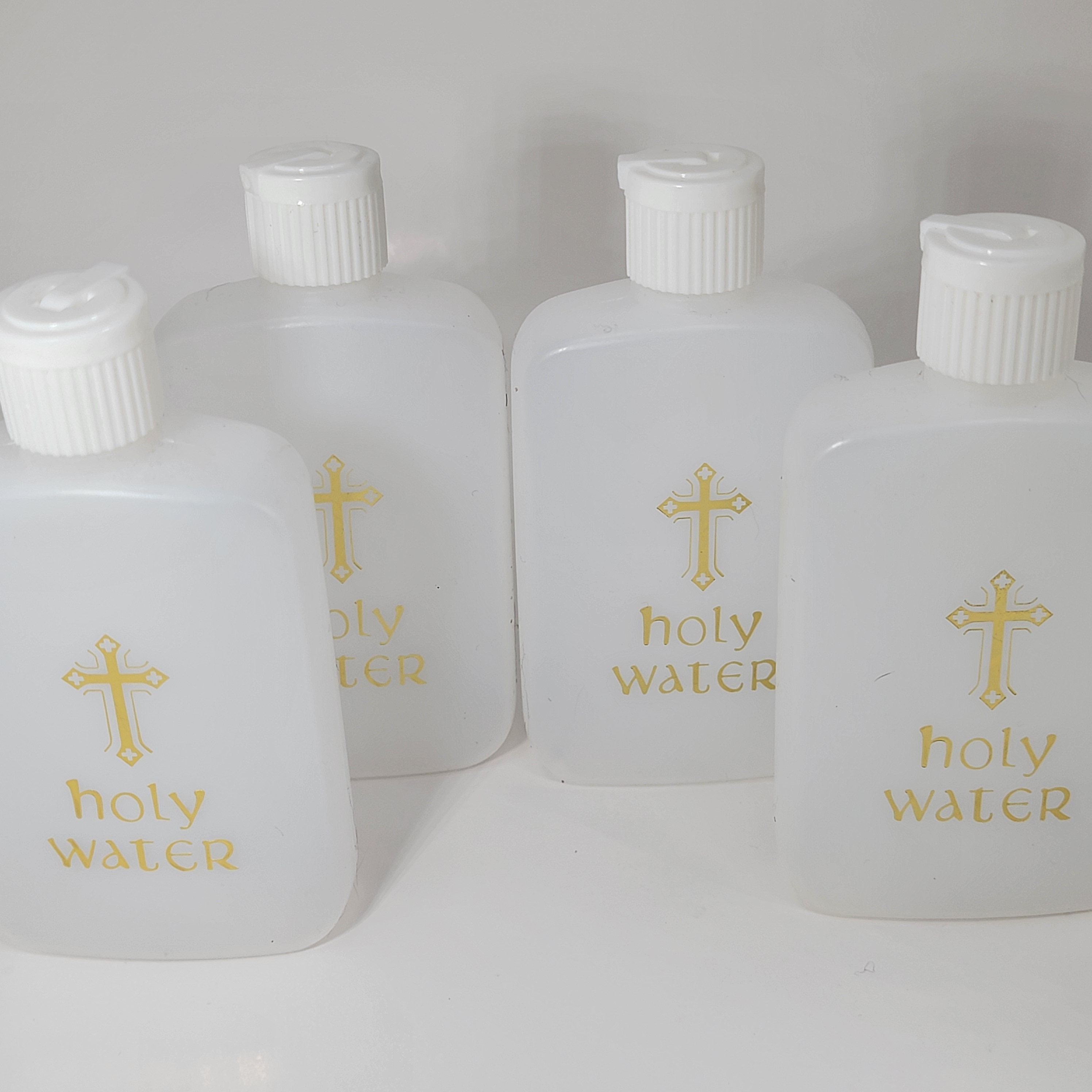 Cross Logo Holy Water Empty Bottles, Christian Decor Plastic Bottles ...