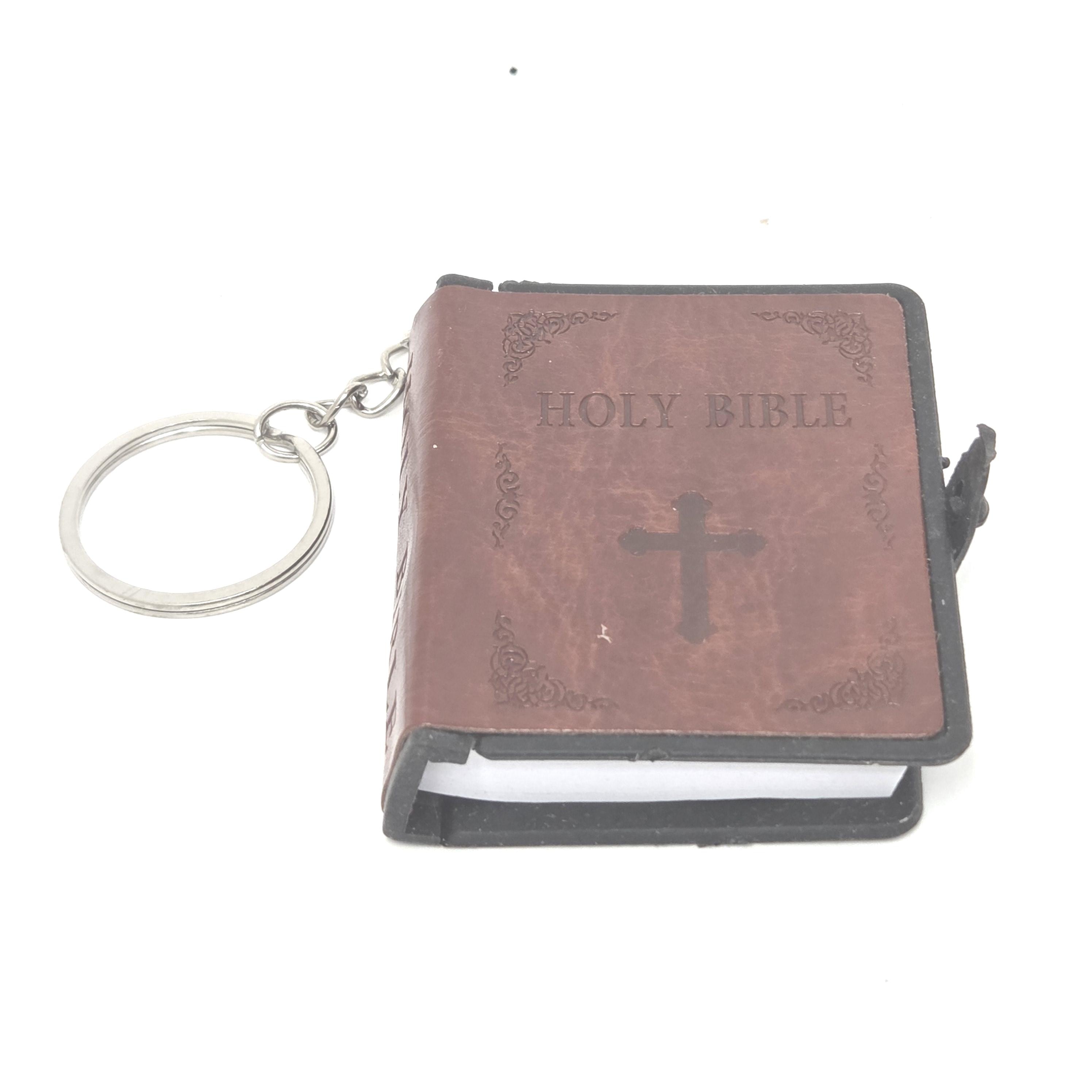 Miniature Bible Keychain: Pocket Scripture Book, Christian Gift - Etsy