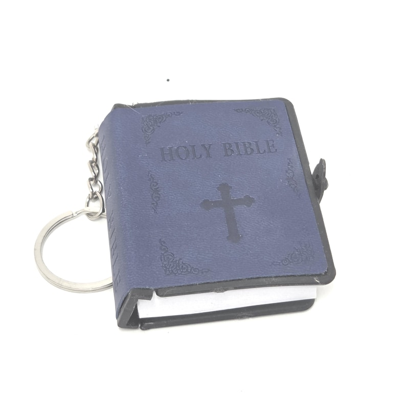 Miniature Bible Keychain: Pocket Scripture Book, Christian Gift - Etsy