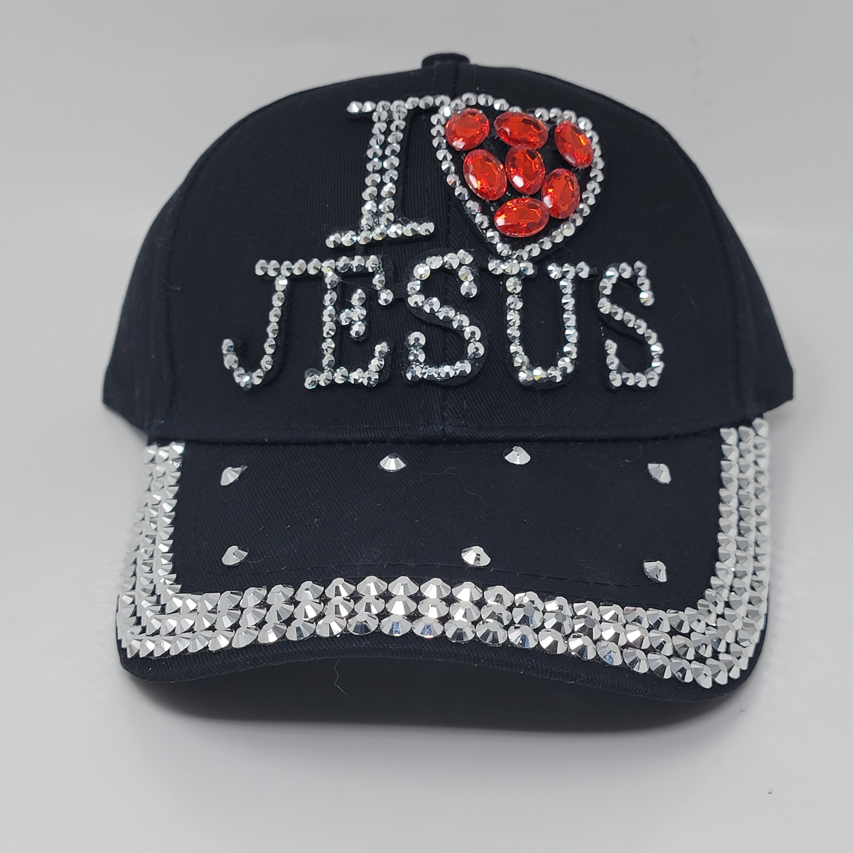 Religious Woman Jesus Baseball Caps, I Love Jesus Adjustable ...