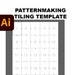Adobe Illustrator Tiling Template for Pdf Pattern Making - Etsy