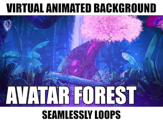ANIMATED VIRTUAL BACKGROUND Avatar Forest Instant Digital - Etsy UK