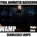 ANIMATED VIRTUAL BACKGROUND | Swamp at Night | Instant Digital Download ...