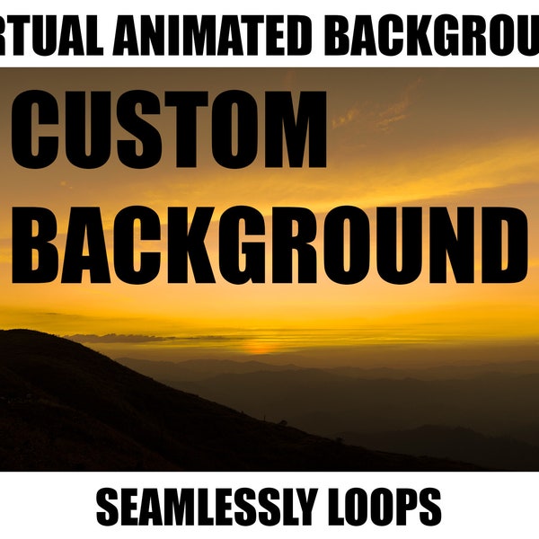 Custom Animated Background - Etsy