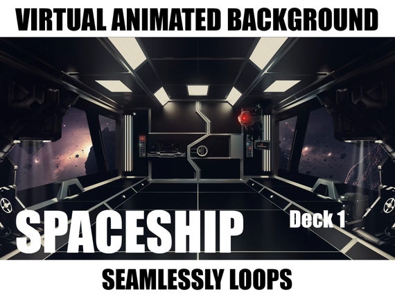 ANIMATED VIRTUAL BACKGROUND Spaceship Deck Instant Digital | Etsy Canada