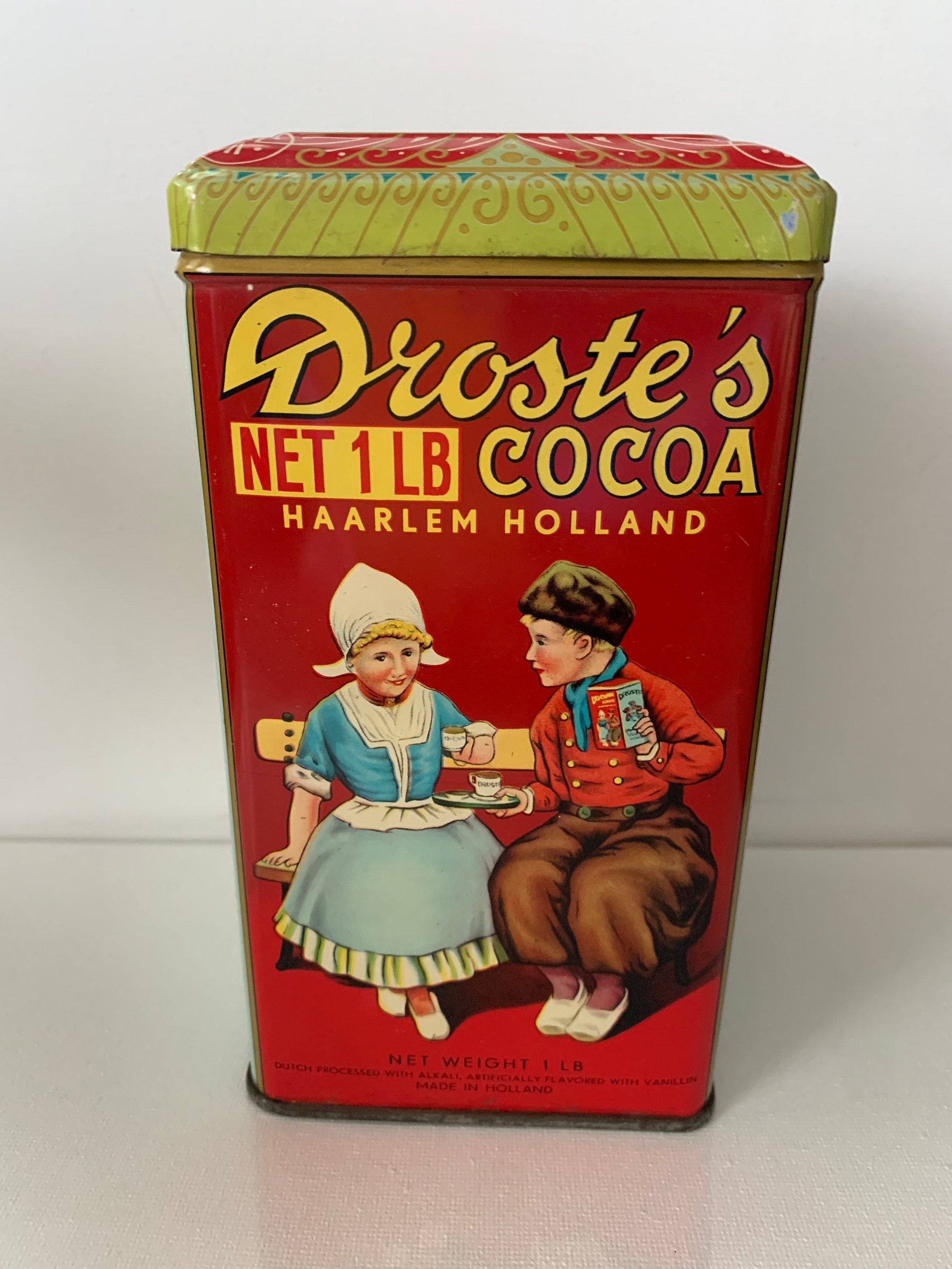 Vintage Drostes Dutch Process Cocoa Tin 1 Lb - Etsy