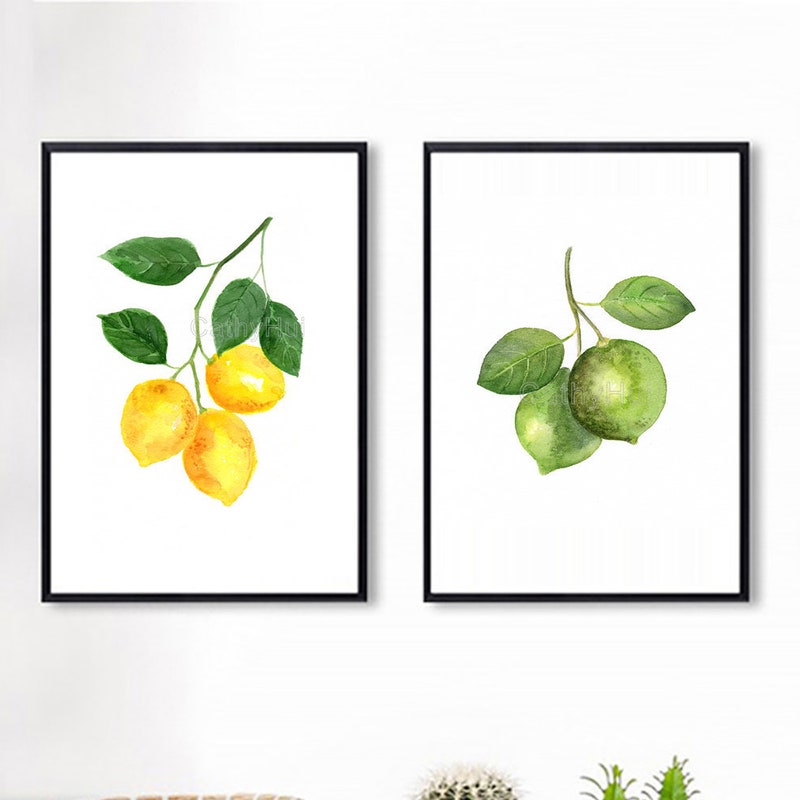 Lime Watercolor - Etsy