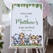 EDITABLE Safari Animal Welcome Sign, Baby Shower Poster, Cute Baby ...