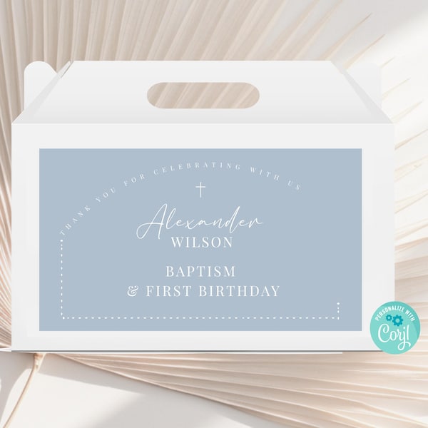 Candy Box for Baptism Boy - Etsy