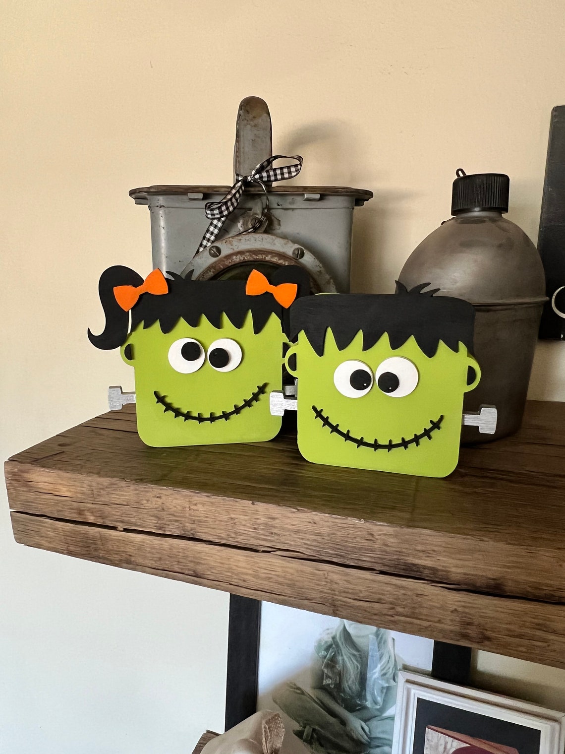 Halloween Decor/ Fall Decor/ Frankenstein/ Home Decor/ - Etsy