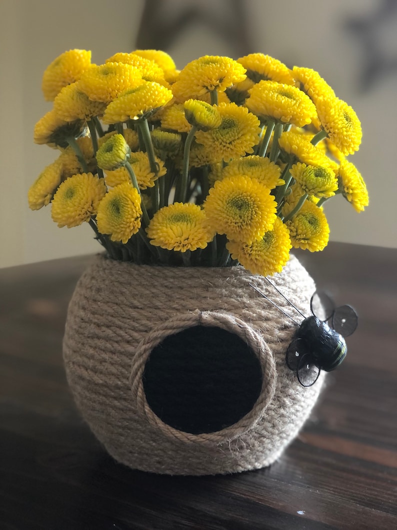 Honey Bee Hive Fish Bowl Vase/bee/candle Holder/what Will It - Etsy