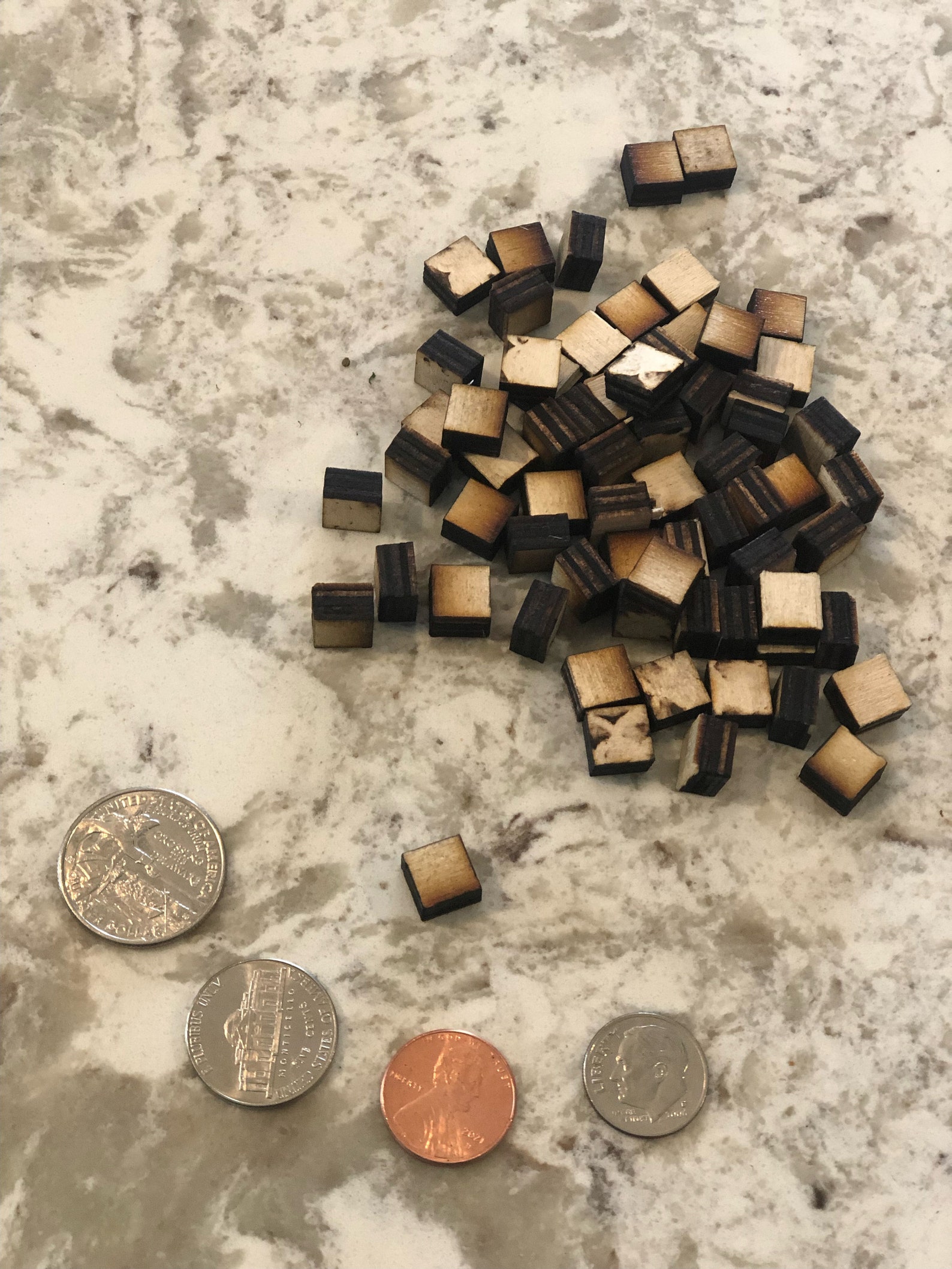 Wooden Squares/ Solid Wood Mini Square/ Crafting Squares/ Raw - Etsy