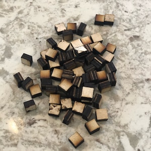 Wooden Squares/ Solid Wood Mini Square/ Crafting Squares/ Raw Wood ...