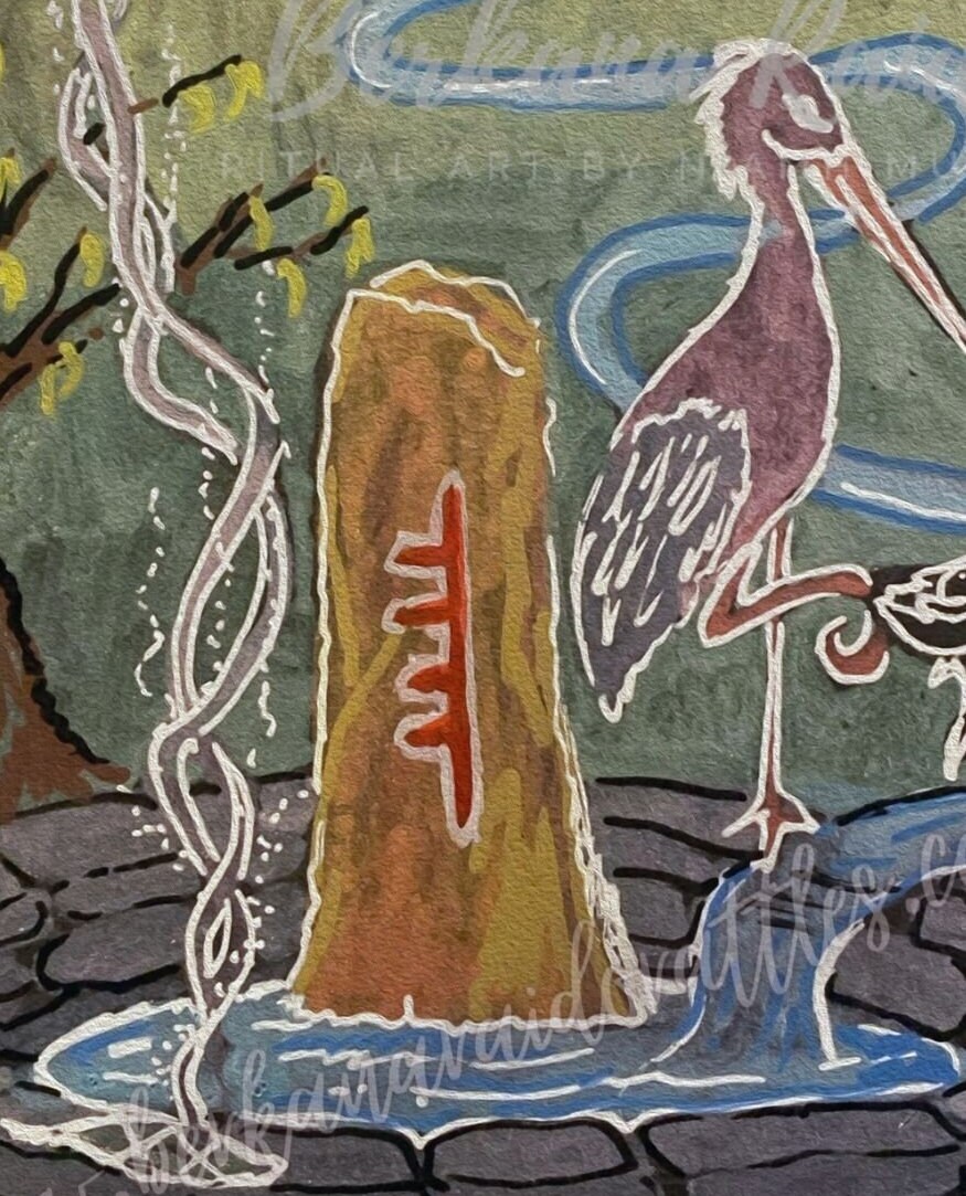 Ogham Art Print : C Hazel Coll A4 Size - Etsy