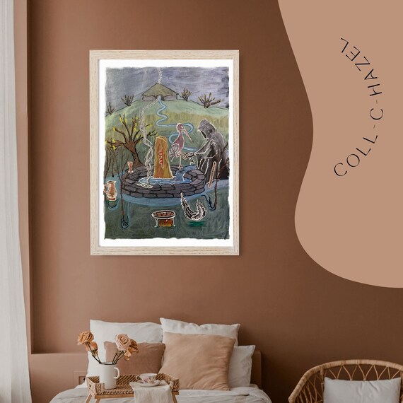 Ogham Art Print : C Hazel Coll A4 Size | Etsy