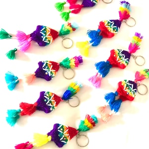 Peruvian Keychain Chullo, Handmade Cute Boho Key Chain Chullo, Tiny ...