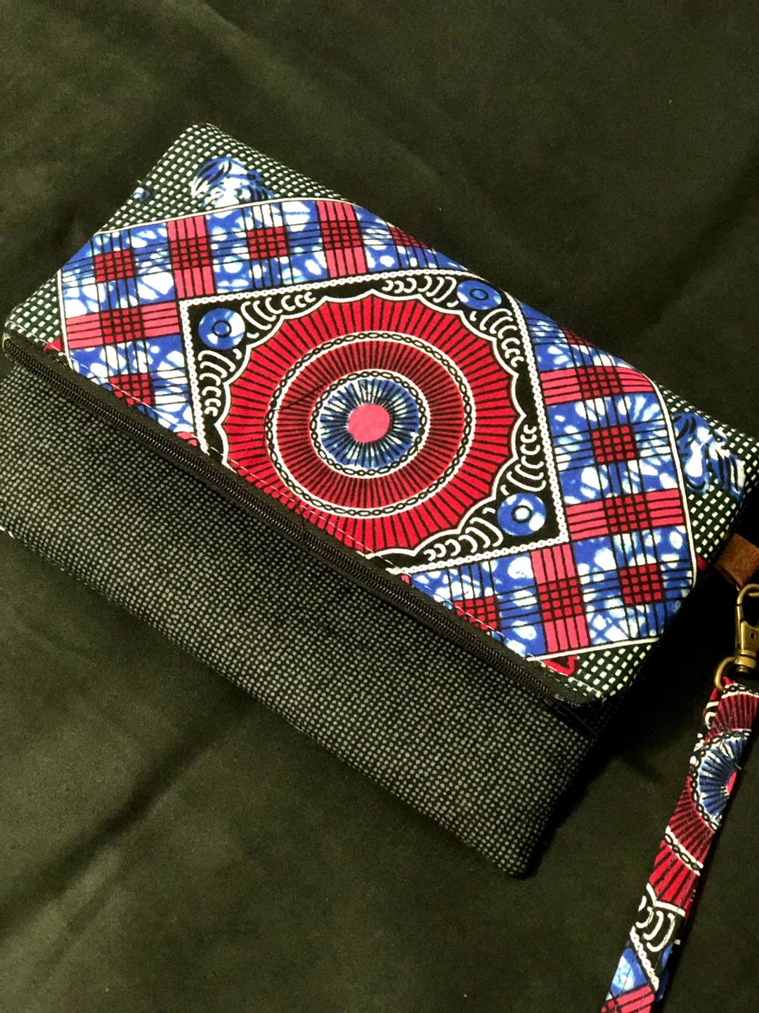Reversible African Print Clutch: Double Sided Wristlet Purse - Etsy