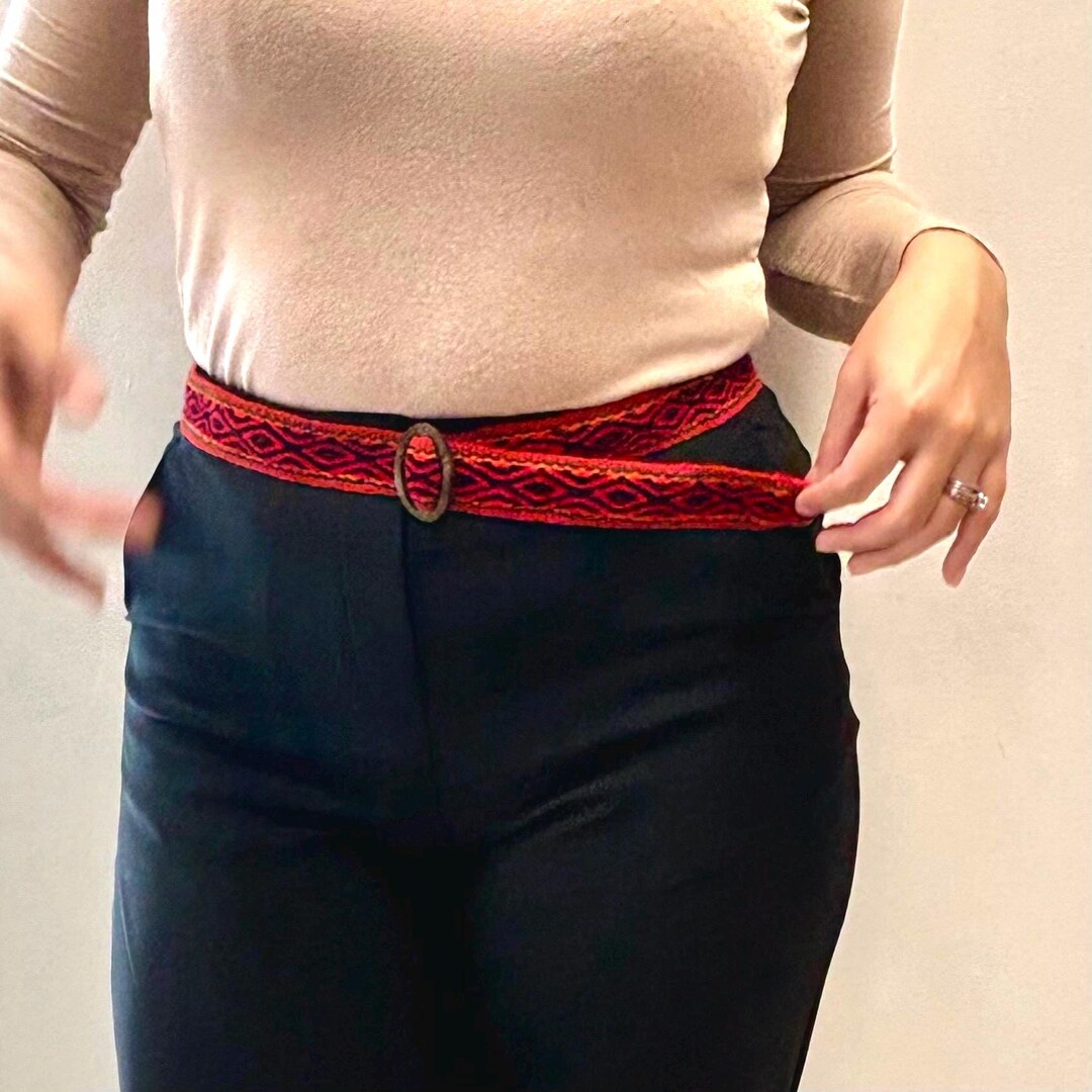Ethnic Belt, Handmade Boho Belt: Peruvian Sheep Wool Inca Design ...