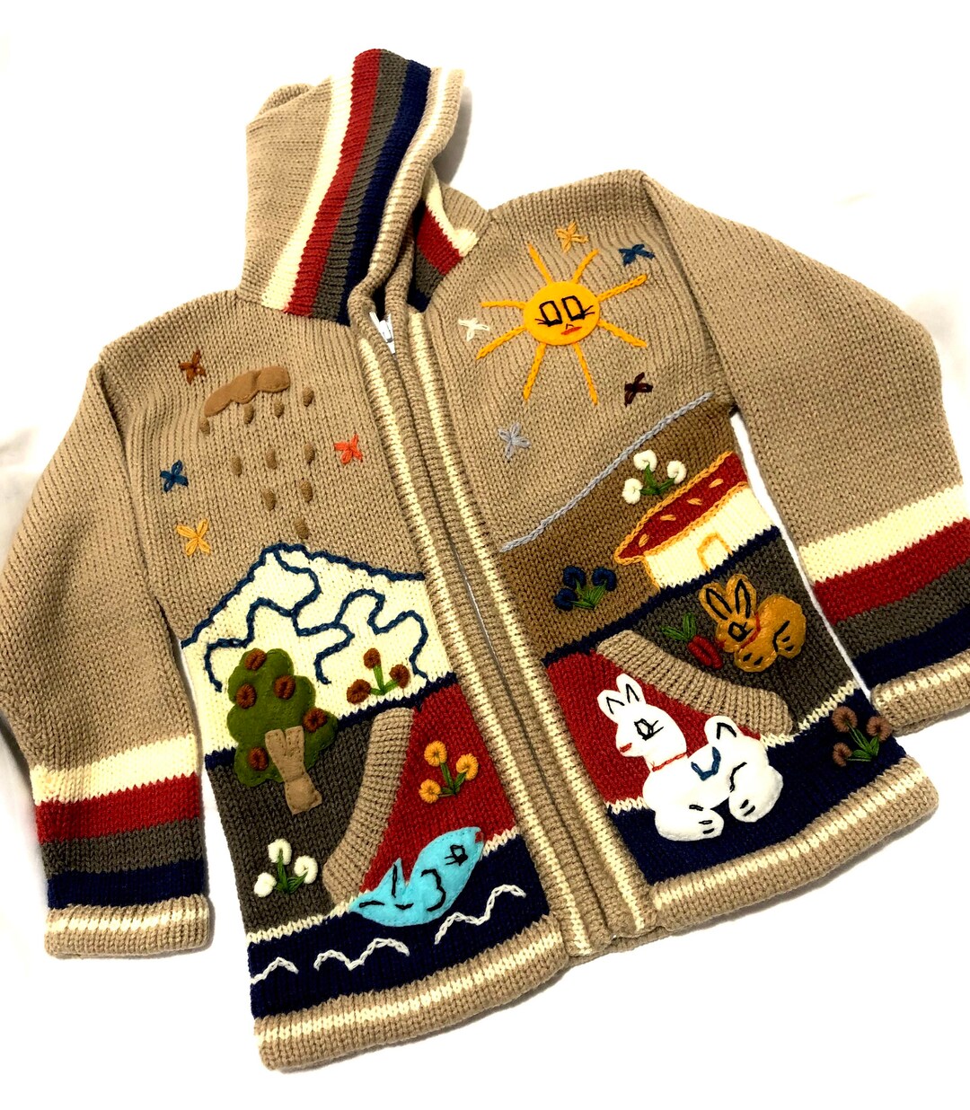 Sweaters for Kids, Peruvian Sweater for Toddlers, Unisex Arpillera ...