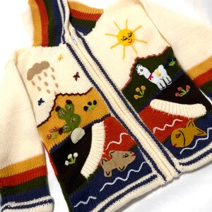 Sweaters for Kids, Peruvian Sweater for Toddlers, Unisex Arpillera ...