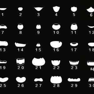 Mouth Stamp Emotion Press Scuplting Tool for Doll Face Bjd Chibi Figure ...