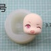 Doll Chibi Figure Statue Plum Face 3D Clear Silicone Mold Fondant ...