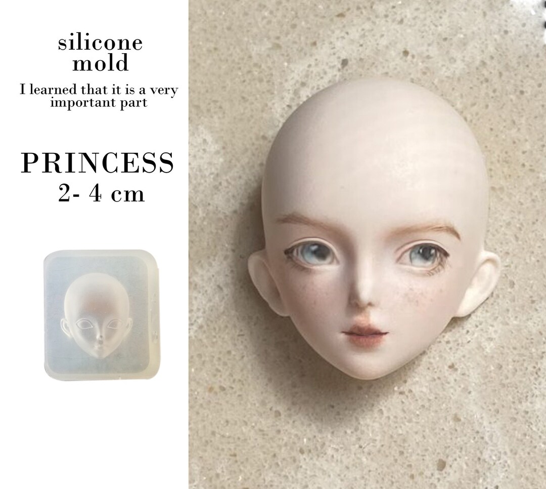 Princess Doll Fondant Figure Mold - Clear Silicone Cake Decorating Tool ...