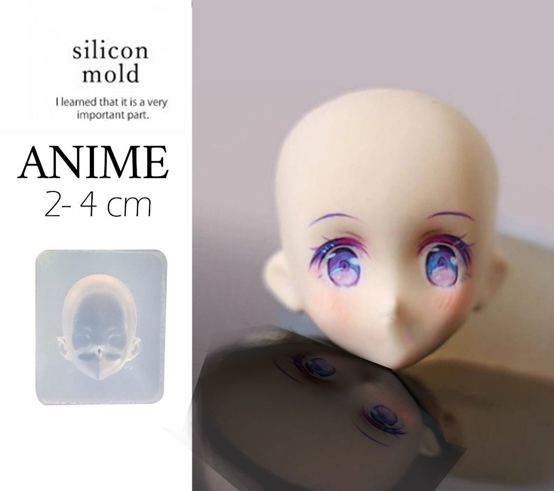 Anime Chibi Doll Figure in 2 - 4 CM in 3D Clear Silicone Mold for ...