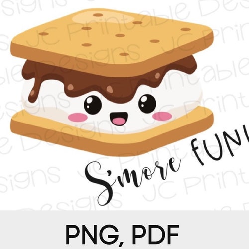 Smore Fun Clipart PNG Smores Clipart Camping Graphics - Etsy