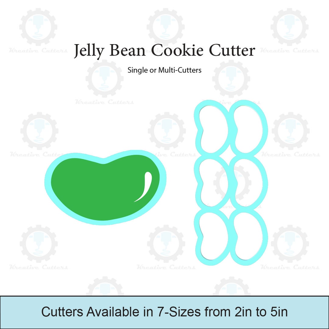 Jelly Bean Cookie Cutter Multi Cutter - Etsy