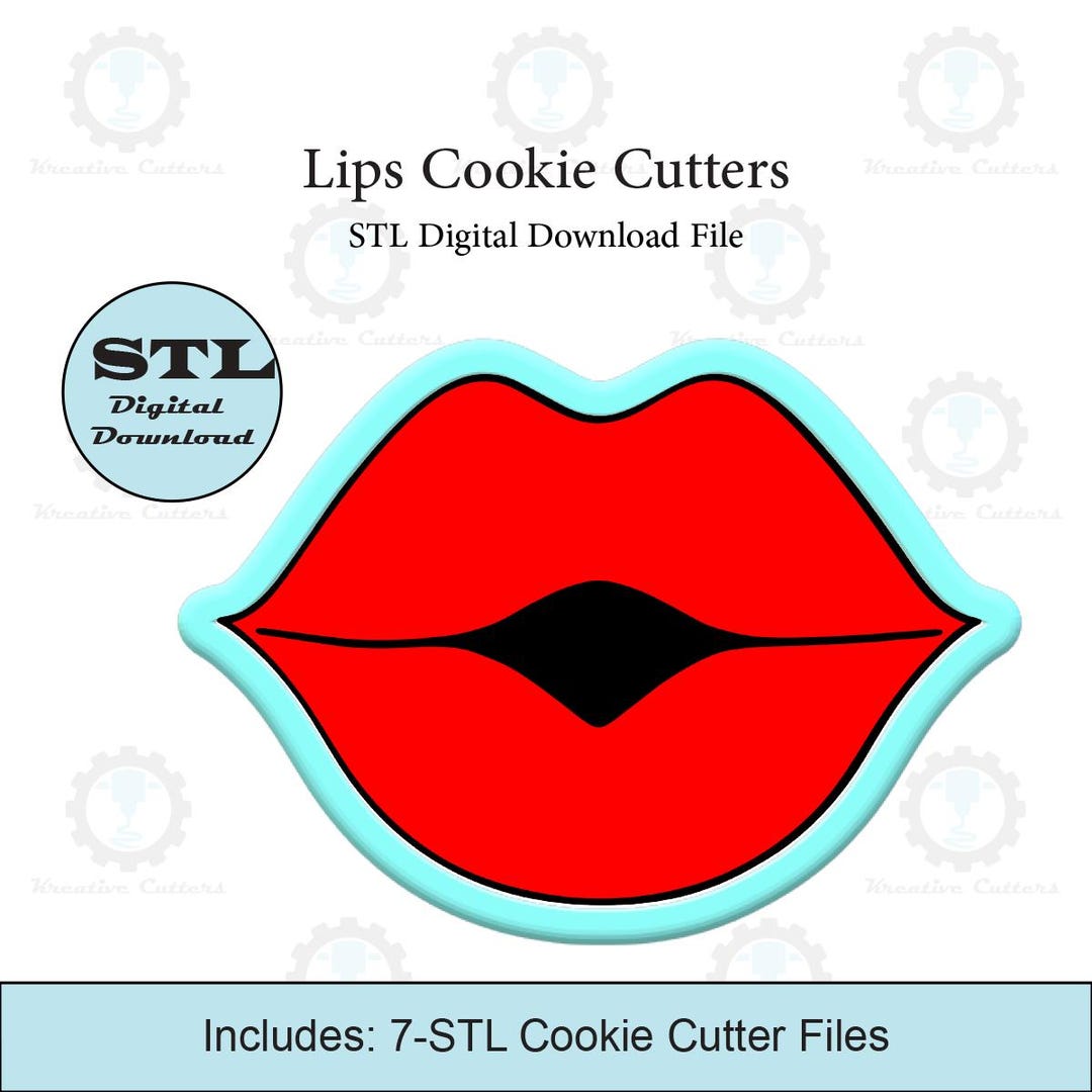Lips Cookie Cutters | STL Files - Etsy