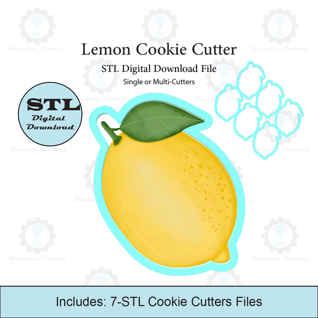 Lemon Cookie Cutter | Multi Cutter | STL File - Etsy