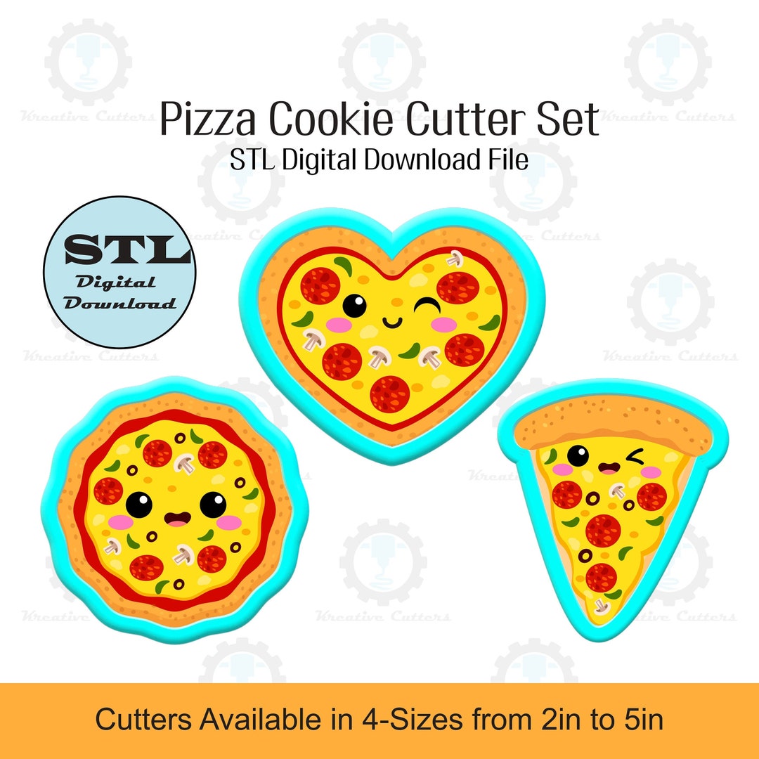 Pizza Cookie Cutters | STL File - Etsy