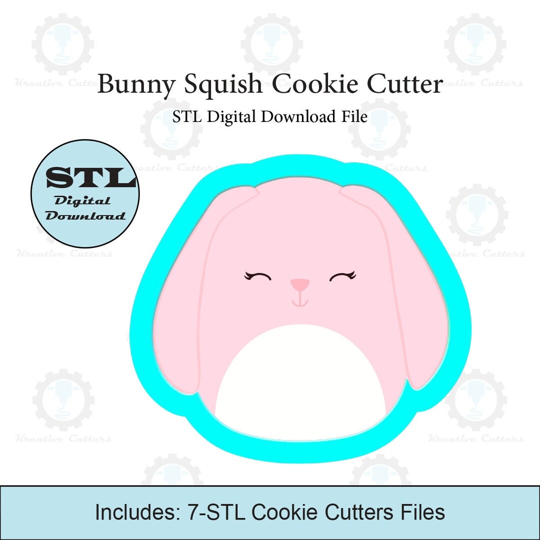 Bunny Rabbit Squish Cookie Cutter | STL File - Etsy